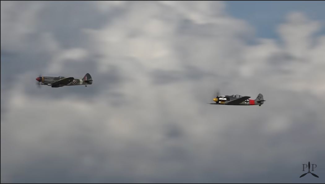 Spitfire vs Focke Wulf 190 Tailchase – War Bird Fanatics