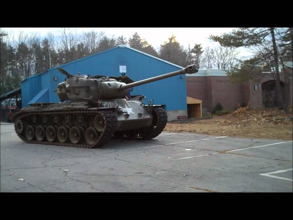 Pershing Tank Startup and Ride- Also Tows A Sherman – War Bird Fanatics