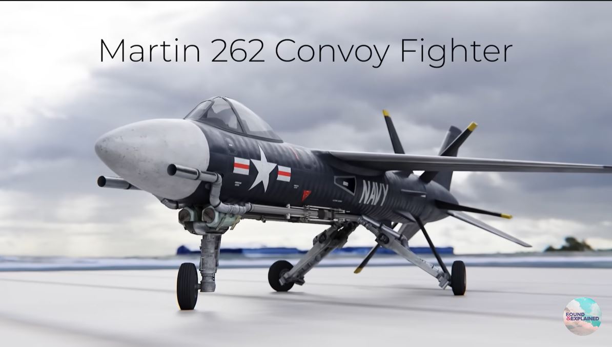 The plane with a propeller in the middle… Martin 262 Convoy Fighter – War Bird Fanatics